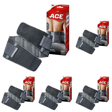 Ace Back Brace Doctor Developed Adjustable Black Pack