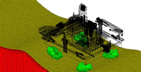 Octree Mesh For Wave Runup Simulation Interior Fluid Cells Red Free