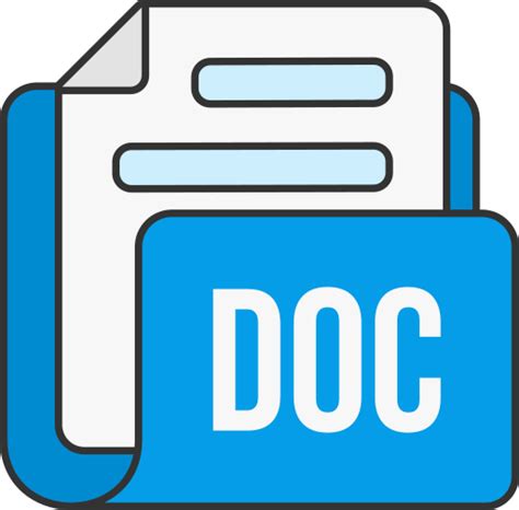 Doc File Format Free Files And Folders Icons