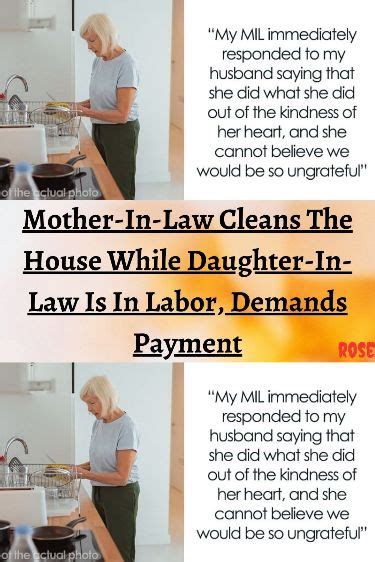 Mother In Law Cleans The House While Daughter In Law Is In Labor