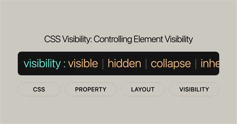 Css Visibility Controlling Element Visibility