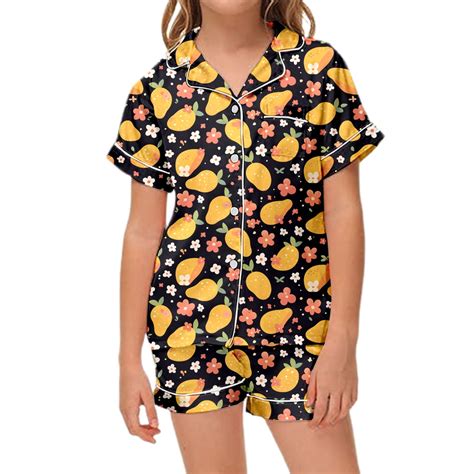Girls Pajama Sets Cute Girls Button Down Pajamas Set Girls Fashion