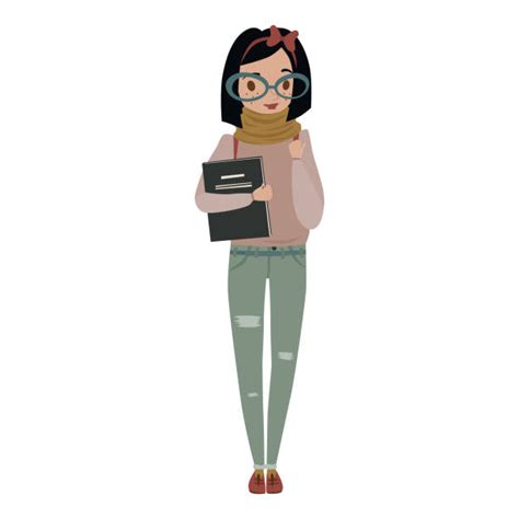 Best Nerd Girl Illustrations Royalty Free Vector Graphics And Clip Art