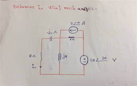 Solved Determine I0 Using Mesh Analysis