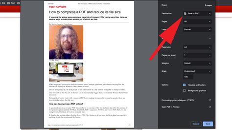 how to save a web page as a pdf tech advisor