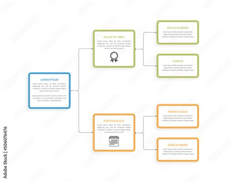 Flowchart Infographic Template With Nodes And Arrows Process Diagram Organization Structure