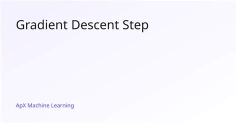 Gradient Descent Step