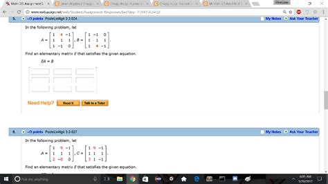 Solved In The Following Problem Let A [1 4 1 1 1 1 1