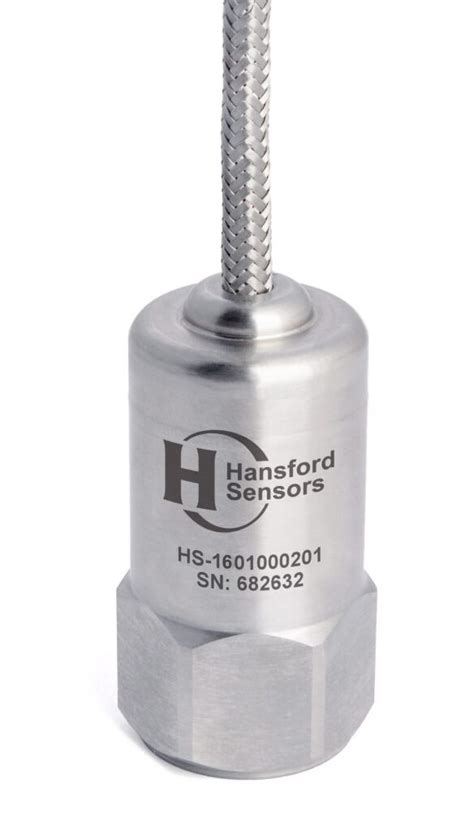 HS Top Exit Integral Braided Cable Accelerometer Hansford Sensors