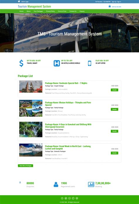 Tourism Management System In Php Free Download With Source Code