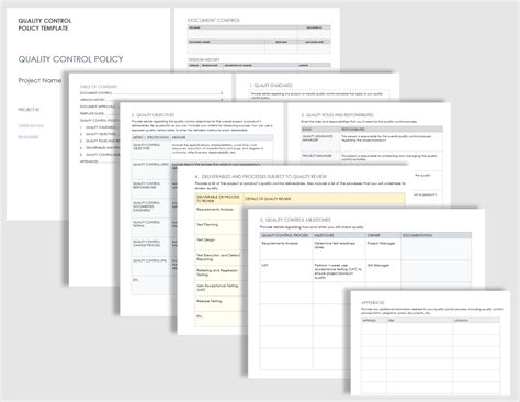 Free Quality Control Templates Smartsheet