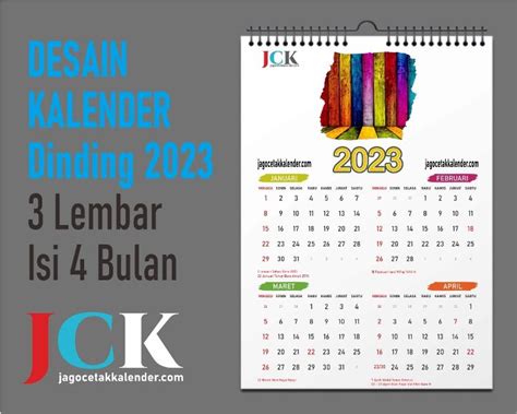5 Desain Kalender 2023 Download Gratis File Cdr And Pdf Simpel Lengkap