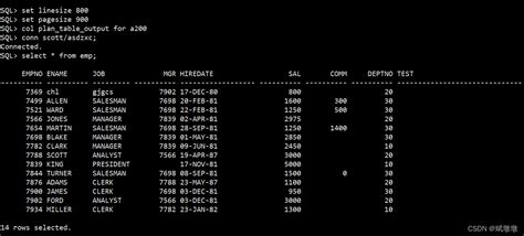 解决linux中查询oracle数据显示比较乱的问题sqlplus查询之后表乱 Csdn博客