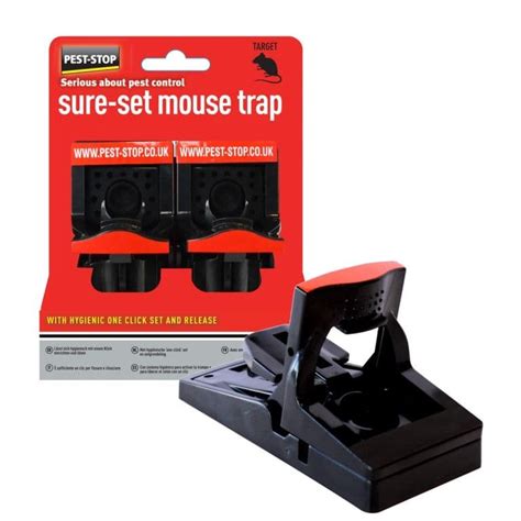 Pest Stop Sure Set Plastic Mouse Traps Twin Pack Status Home Care
