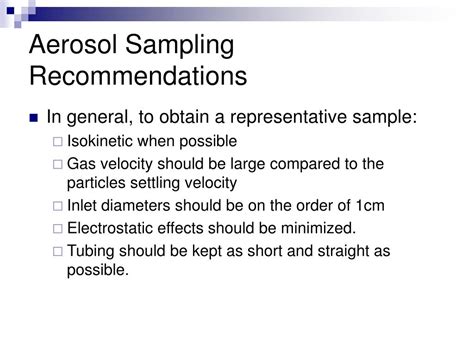 Ppt Aerosol Sampling Techniques Importance And Measurement Devices