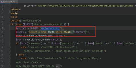I Found Some Sql Injection · Issue 33 · Kishan0725hospital Management