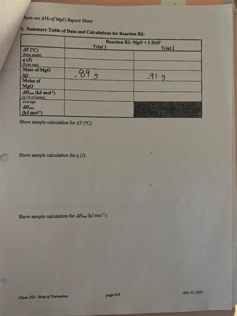 1 Attach The Graphs Of Your Temperature Vs Time