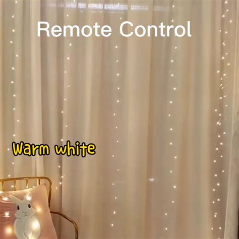 Window Curtain String Lights 3m 3m 300 Led Copper Wire Fairy Lights Room Curtain Hanging Lights