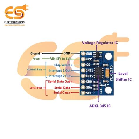 Buy Adxl345 Tripple Axis Accelerometer Board Electronicspices