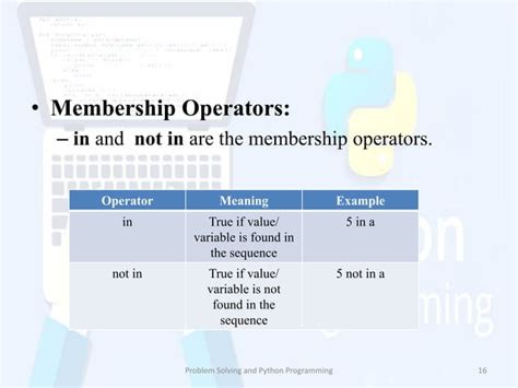 Operators In Python Pdf