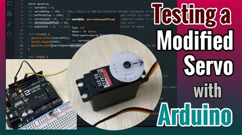 Testing Modified Servo Simple Arduino Code For Continuous Rotation Directional Control YouTube