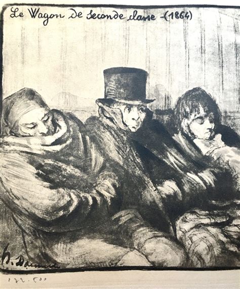 Proantic Honoré Daumier 1808 1879 The Second Class Carriage 18