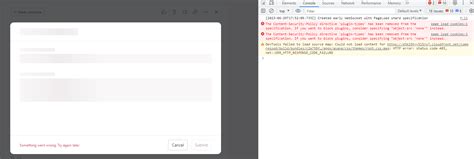 Modal Form Something Went Wrong Try Again Later Fastifycors