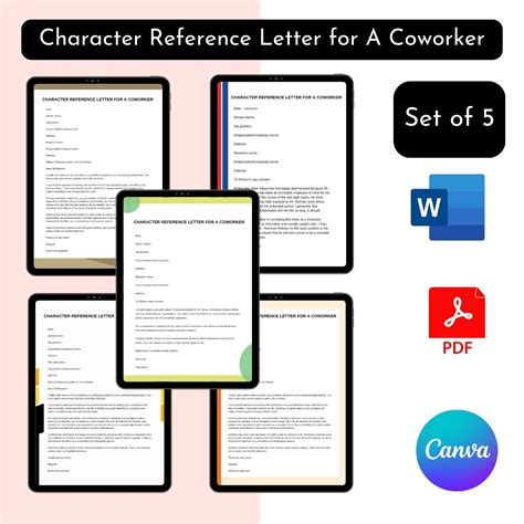 Coworker Character Reference Letter Sample And Template