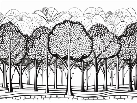 Tree Coloring Escape For Adults Coloring Page