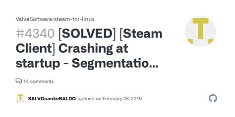 Solved Steam Client Crashing At Startup Segmentation Fault Line