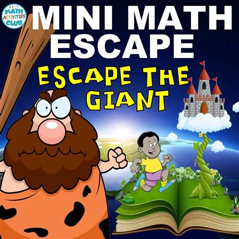 Mini Math Escape Room Printable Escape The Giant Fun Math Activity Print And Go Math
