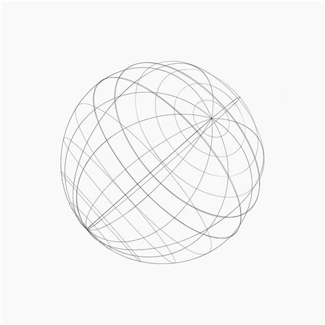 Premium Vector Single Black Wireframe Element