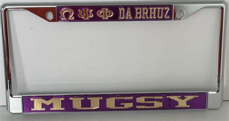 Opp Da Bruhz Mugsy Frame Purple Background Gold Letters Quality