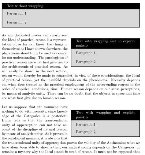 Paragraph Spacing Goes Awry When Tcolorbox Is Inside Wrapfigure Tex