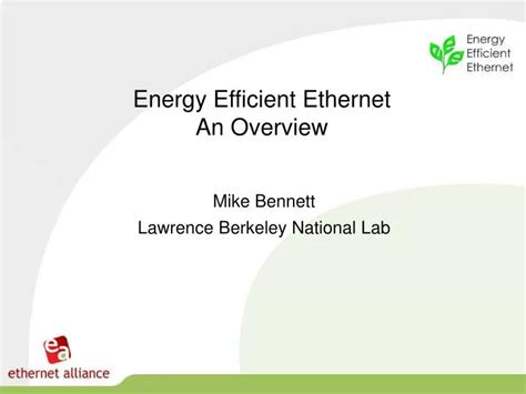 Ppt Energy Efficient Ethernet An Overview Powerpoint Presentation