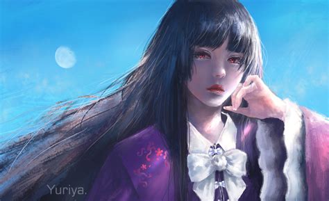 Safebooru 1girl Artist Name Black Hair Bow Bowtie Commentary Request