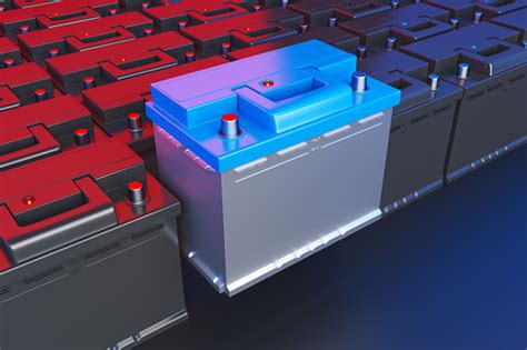 3d 렌더링 여러 가지 빛깔의 배경에 자동차 배터리 자동차 배터리에 대한 스톡 사진 및 기타 이미지 자동차 배터리 상점 납 Istock