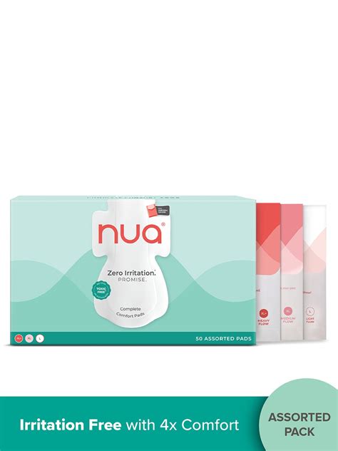 Buy Nua Complete Comfort 12 Heavy Flow 20 Medium Flow And 18 Light Flow