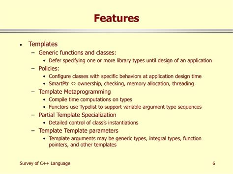 Ppt Cse687 Object Oriented Design Class Notes Survey Of The C