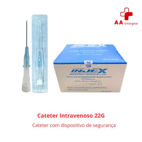 Cateter Intravenoso Com Dispositivo De Segurança 22g Jelco C100und