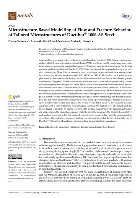 pdf microstructure based modelling of flow and fracture behavior of