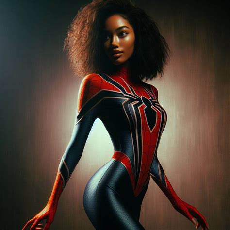 Black Spider Woman By Aipromptmonkey On Deviantart