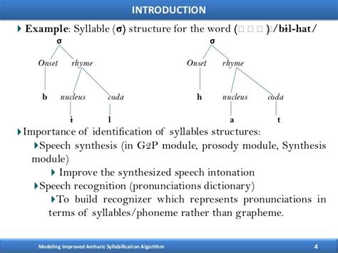 Modeling Improved Syllabification Algorithm For Amharic
