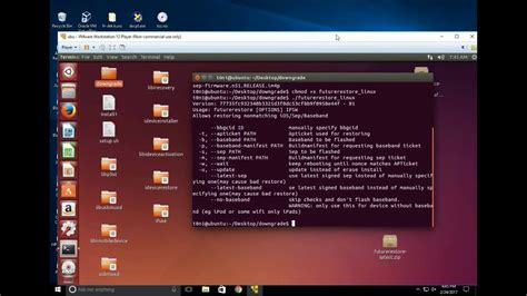 How To Restore Your Iphone Using Futurerestore For Linux Vm Youtube