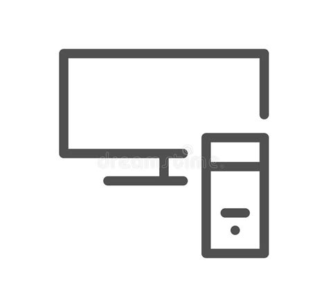 Monitor Icon Stock Vector Illustration Of Film Size 258989476