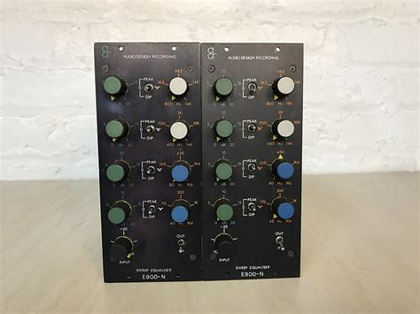Audio Design Recording Adr E900 Sweep Equalizer Pair Reverb