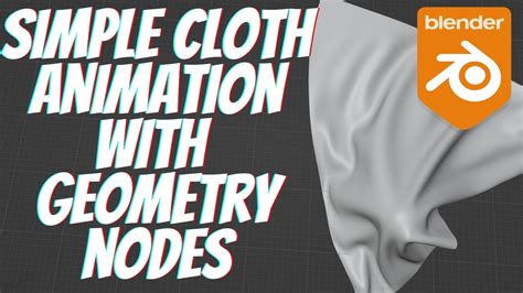 Easy Cloth Simulation With Blender Geometry Nodes Blender Tutorial YouTube