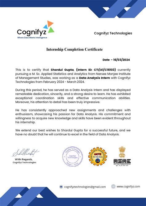 Shardul Gupta On Linkedin Dataanalyst Cognifyz Cognifyztech Cognifyztechnologies