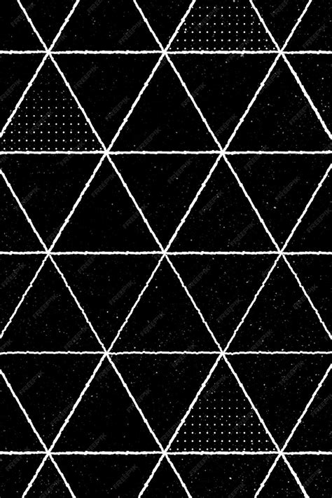 Free Vector Seamless 3d Triangle Pattern On A Black Background Vector