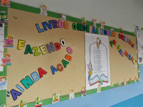 Mural Dia Do Livro Educação Infantil Retoedu